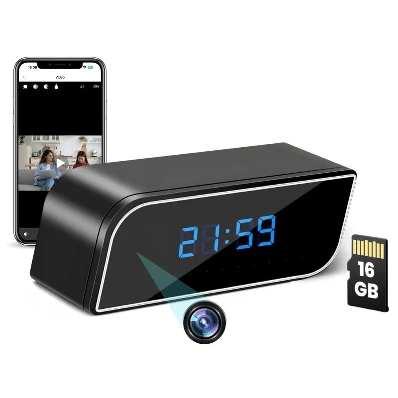 Ceas Spion cu Camera WiFi iUni IP99, 16GB, Full HD, 150 grade, Night ...