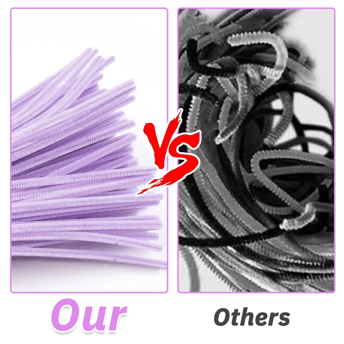 Set 30 tije pentru flori, 30cm, mov/verde - eMAG.ro