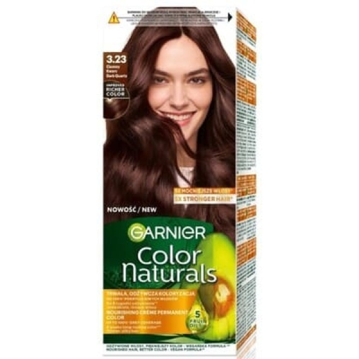 Vopsea de par Garnier Color Naturals, 3.23 Opalizujacy Ciemny Braz ...