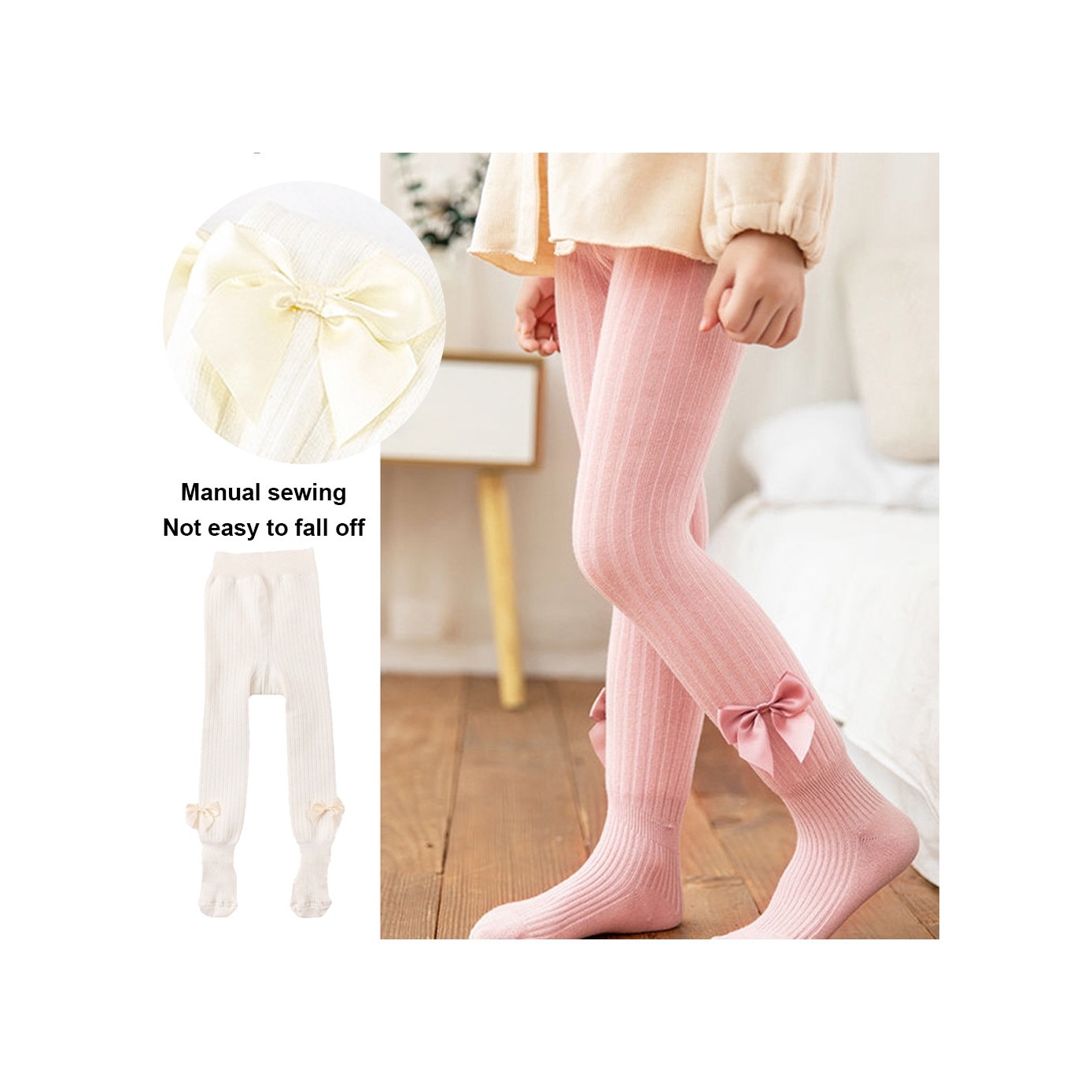 Dresuri copii QttvbTna, termice, opace, alb - eMAG.ro