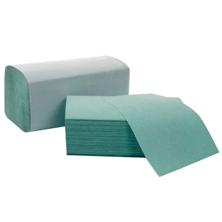 Prosoape pliate verzi V-fold, 1 strat, 21x25cm, 200 buc/pachet - eMAG.ro