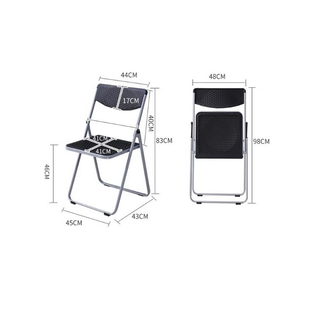 Scaun pliabil pentru living, bucatarie si camping HouseXL™ Black ...