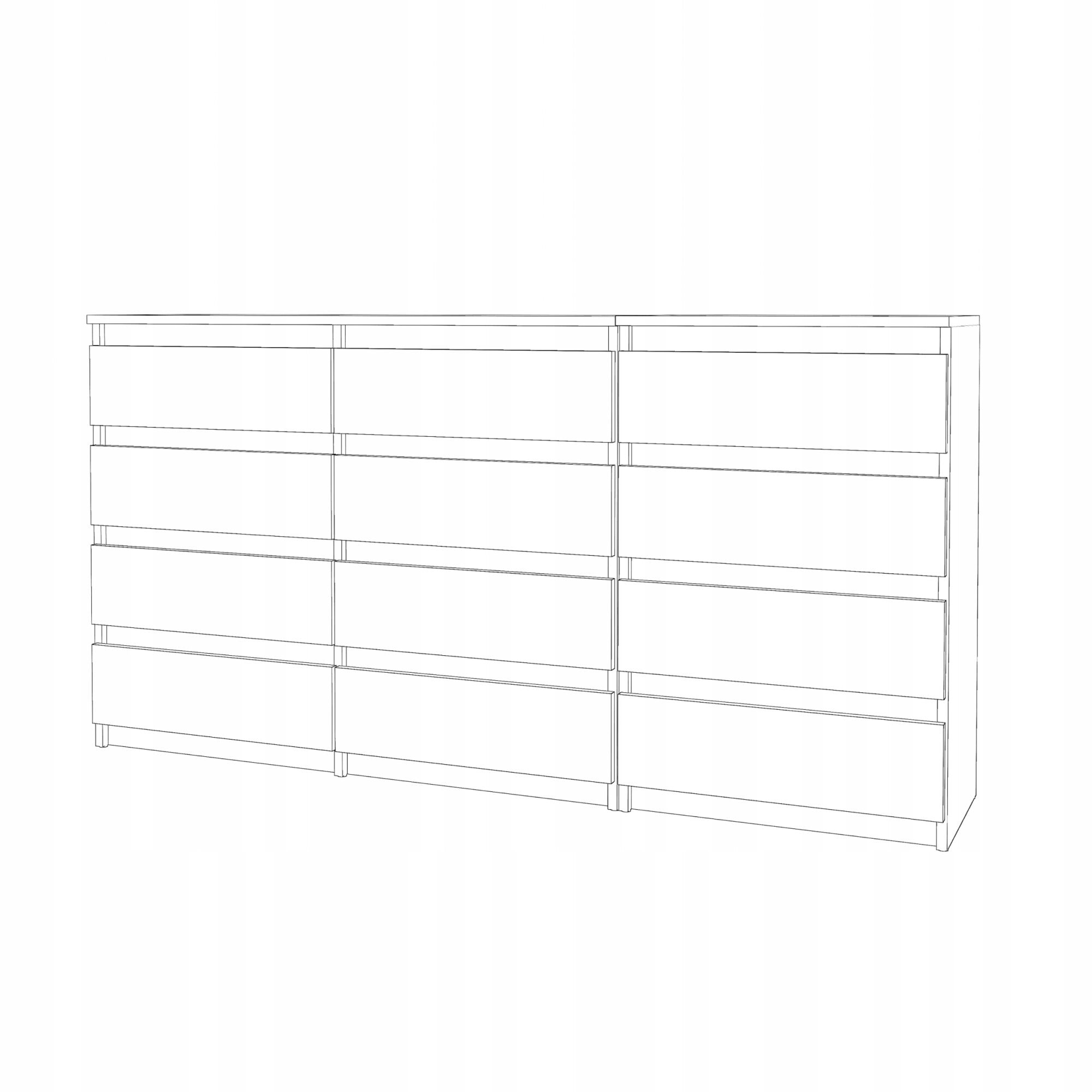 Comoda, Stiv-Meble, Model HIT Z84_SZMWO, Cu 12 Sertare Spatioase ...
