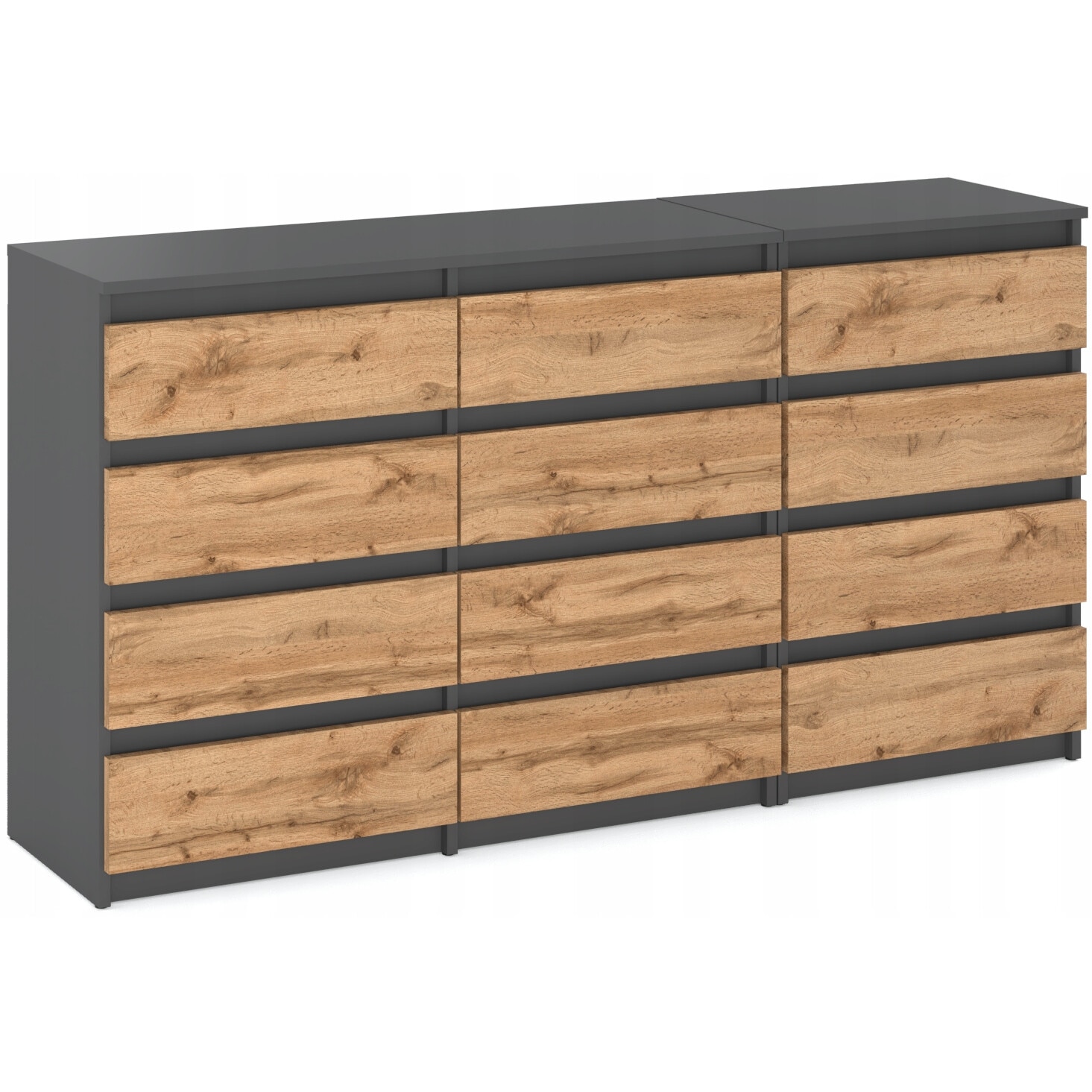 Comoda, Stiv-Meble, Model HIT Z84_SZMWO, Cu 12 Sertare Spatioase ...