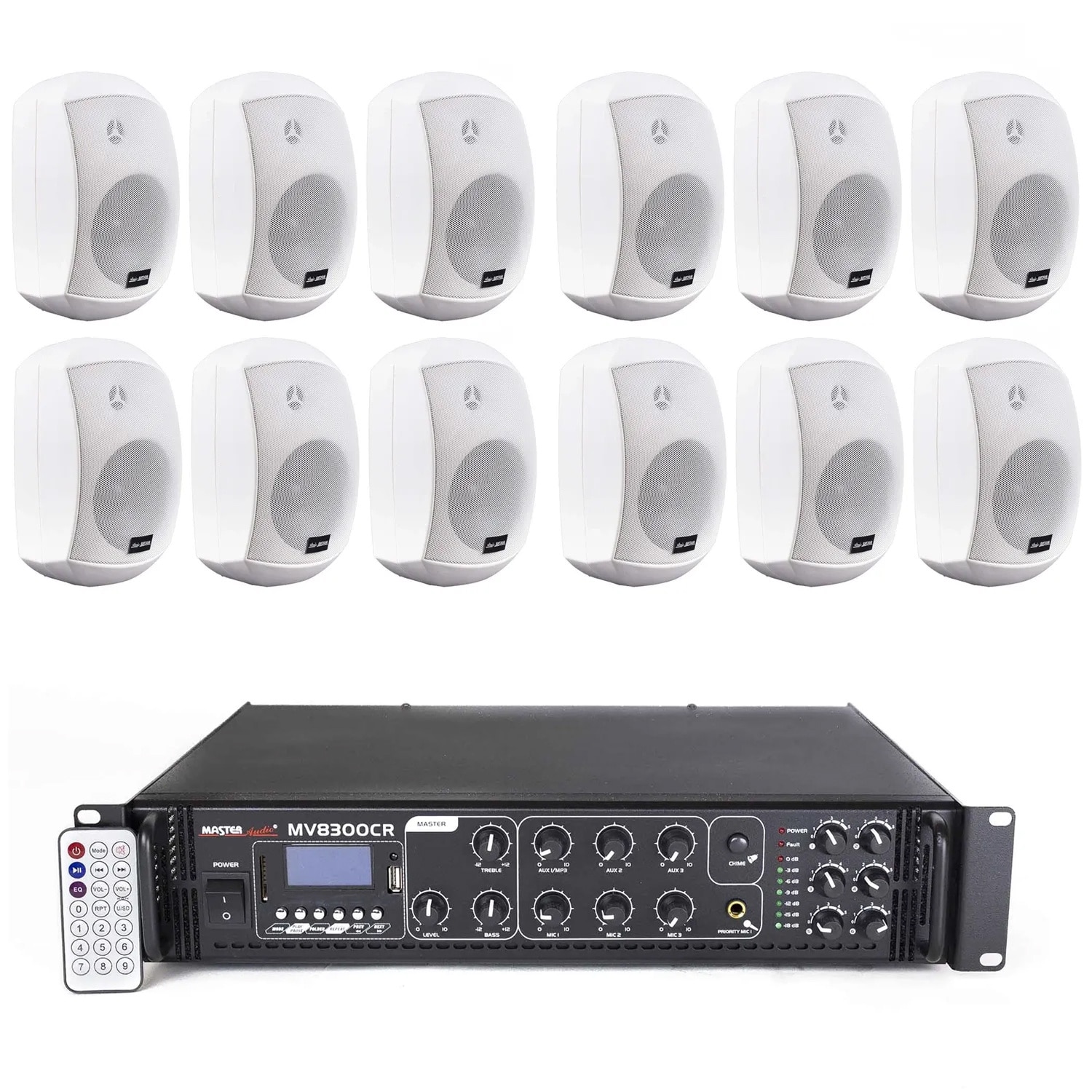 Sistem sonorizare exterior Master Audio 12 boxe XB530W, Bluetooth, USB ...