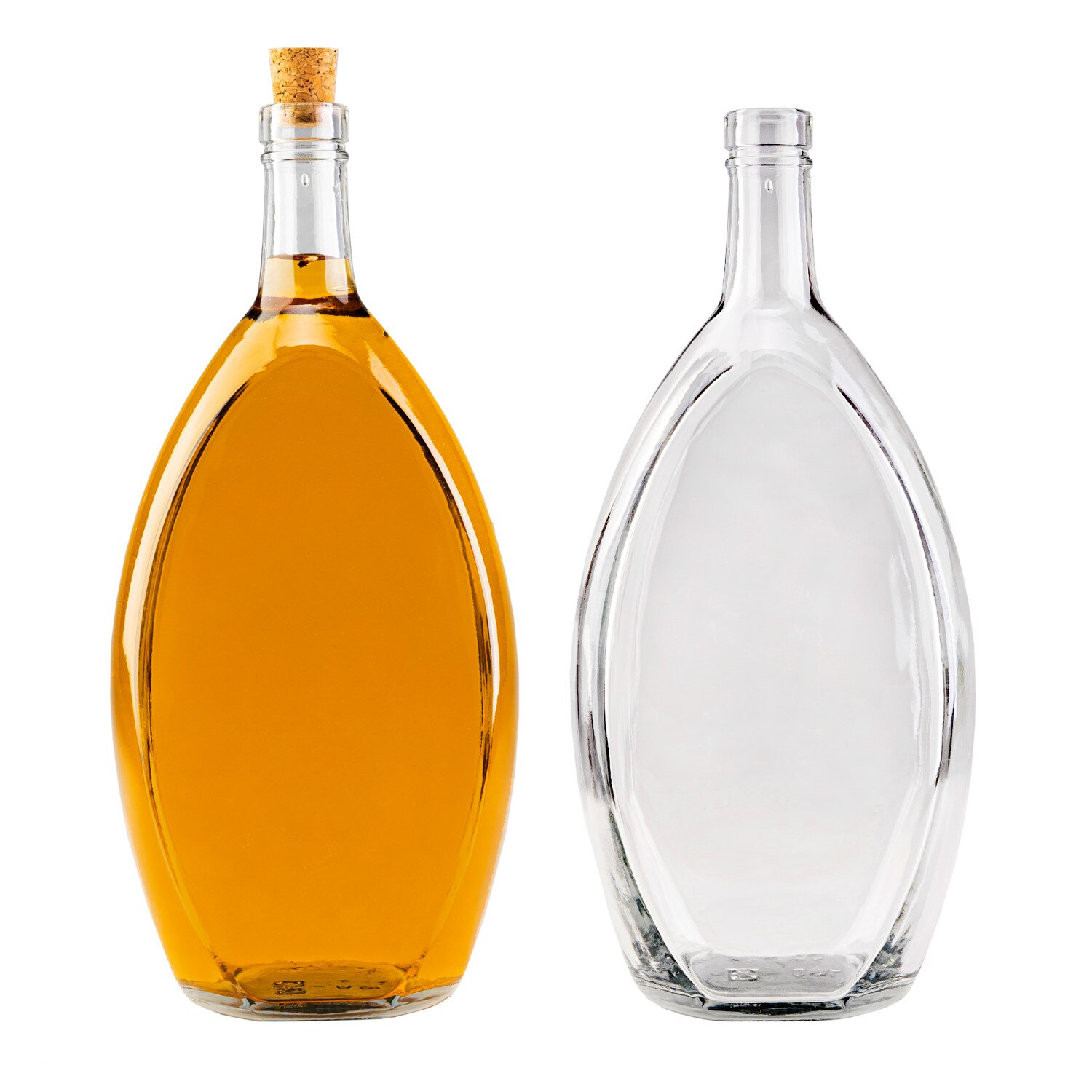 Sticla, SuperButelki, Elipsa, 700 ml, Pentru Vin, Rachiu, dop - eMAG.ro