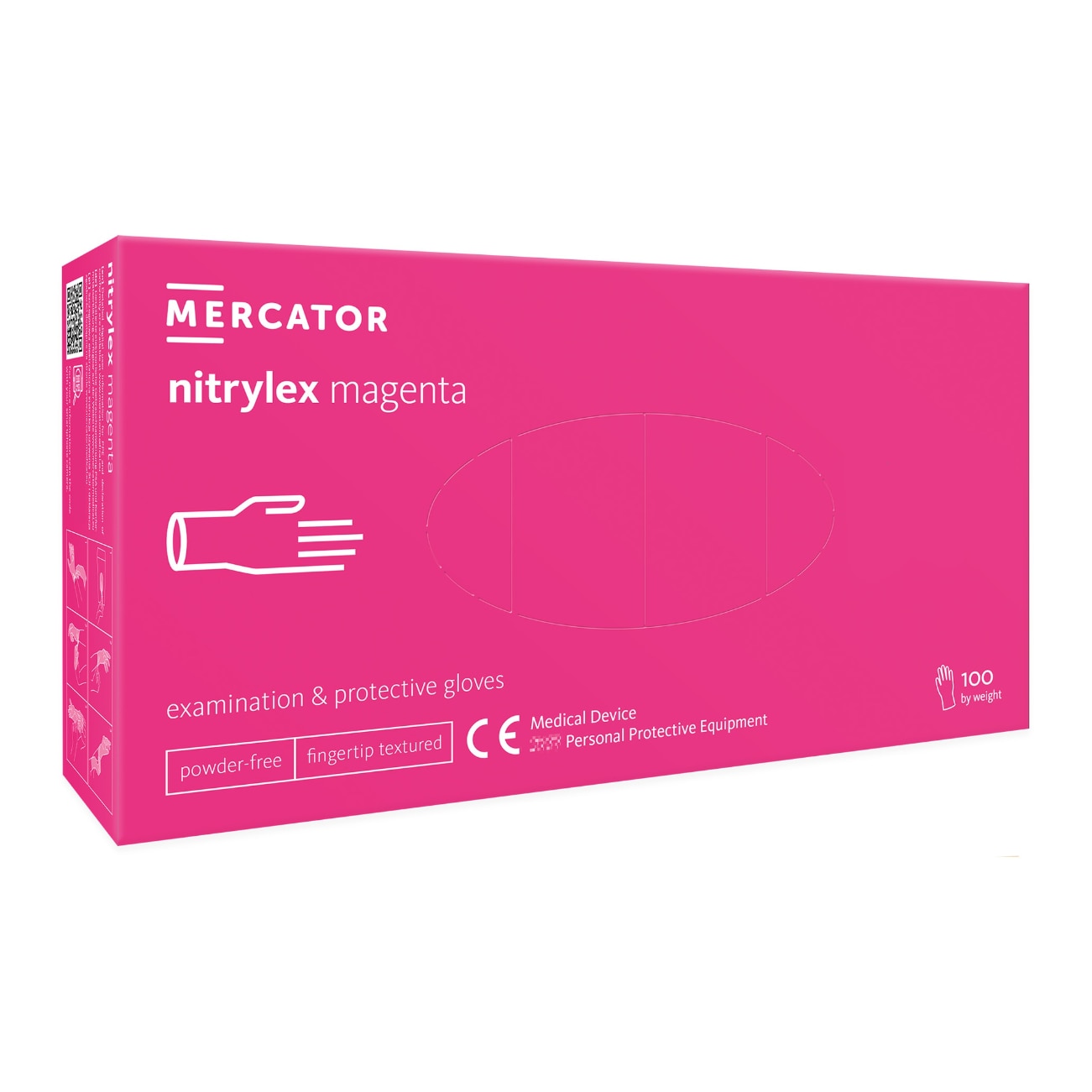 Set 100 Manusi medicale nitrylex de protectie, din nitril, nepudrate ...
