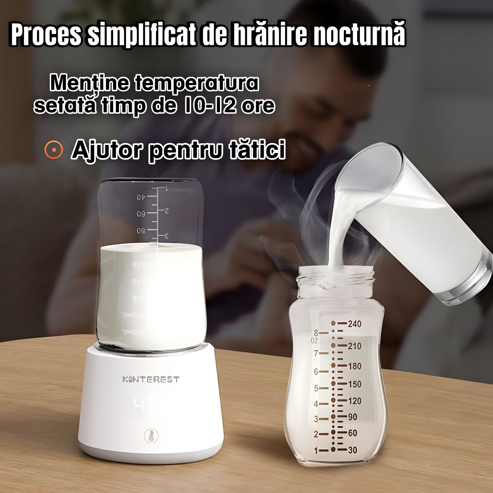 Incalzitor Biberoane Portabil Infiniteea™, Electric, Multifunctional ...