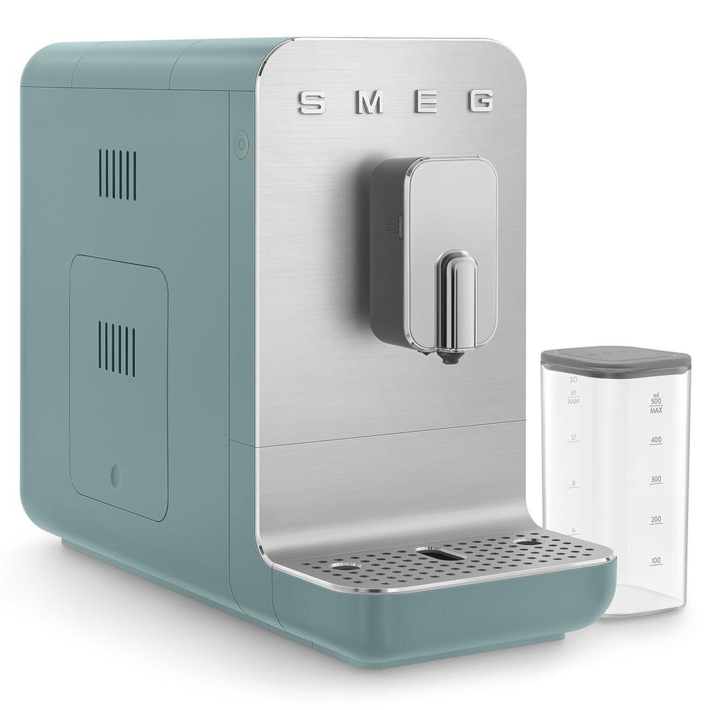Espressor automat Smeg BCC13EGMEU cu sistem de lapte, retro, 19 bar ...