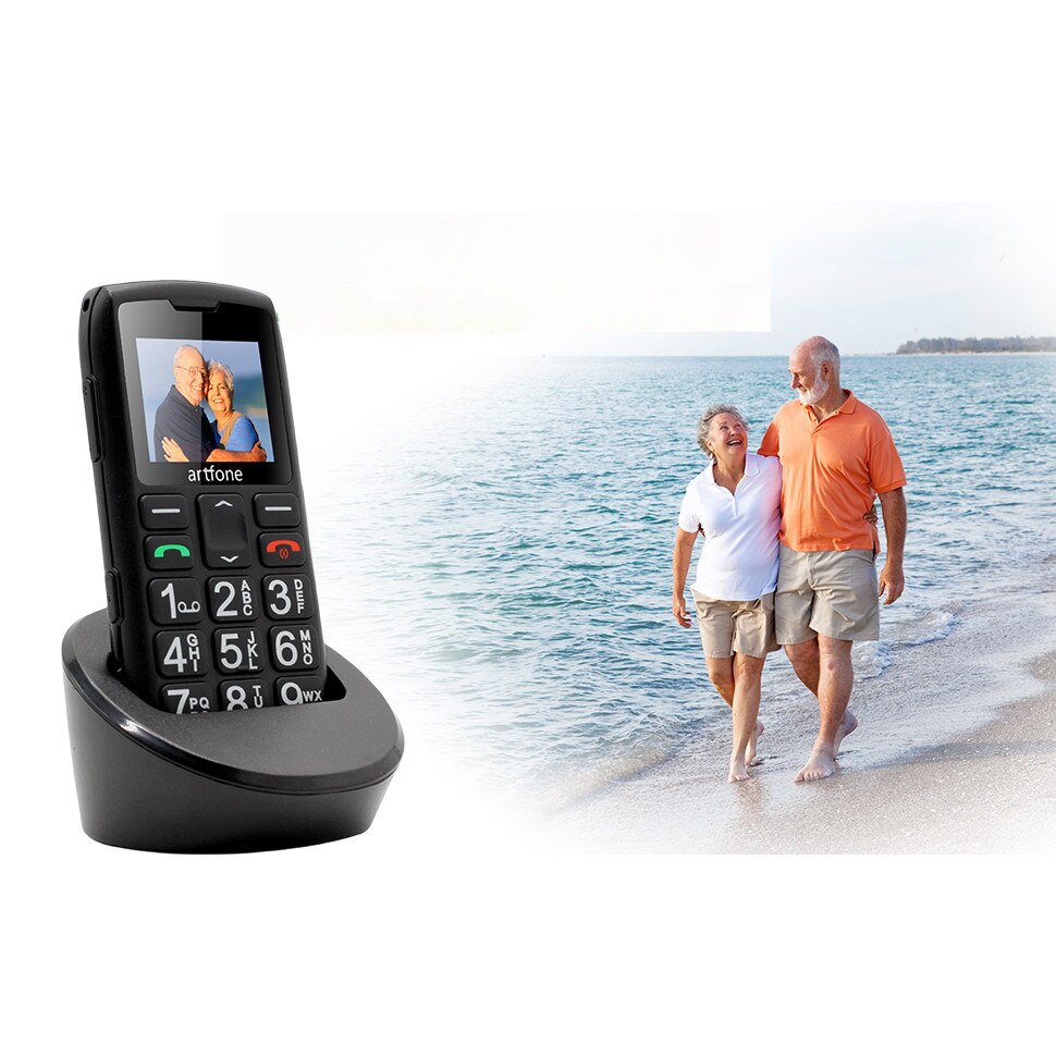 Telefon mobil seniori BRIUS™, color, Dual SIM, Bluetooth, taste mari ...