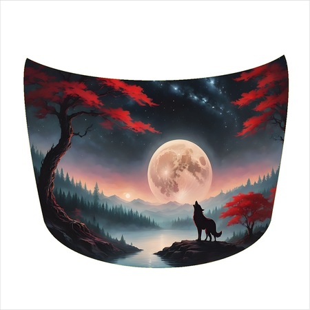 Folie tuning capota, Model Moon Wolf, Sticker colantare auto ...