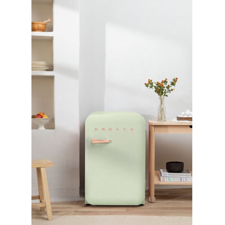 Mini frigider Retro CREATE, capacitate 107 litri, H 84 cm, ideal pentru ...