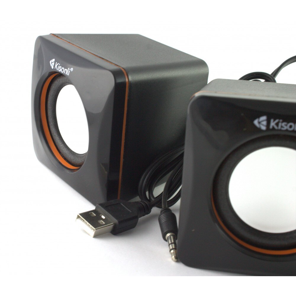 Boxe pentru computer sau laptop 1Tech Kisonli V400, 3.5W max, USB ...