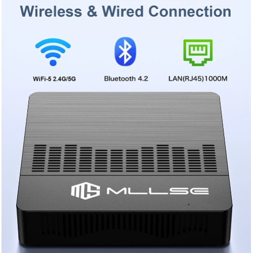 Mini PC MLLSE M2 Air, Intel Gemini Lake N4000, 6 GB RAM, 128 GB SSD ...