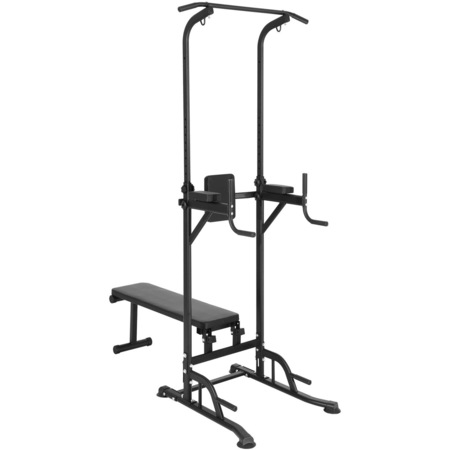 Aparat pentru tractiuni cu banca abdomen, max 200 kg, Otel, Inaltime ...