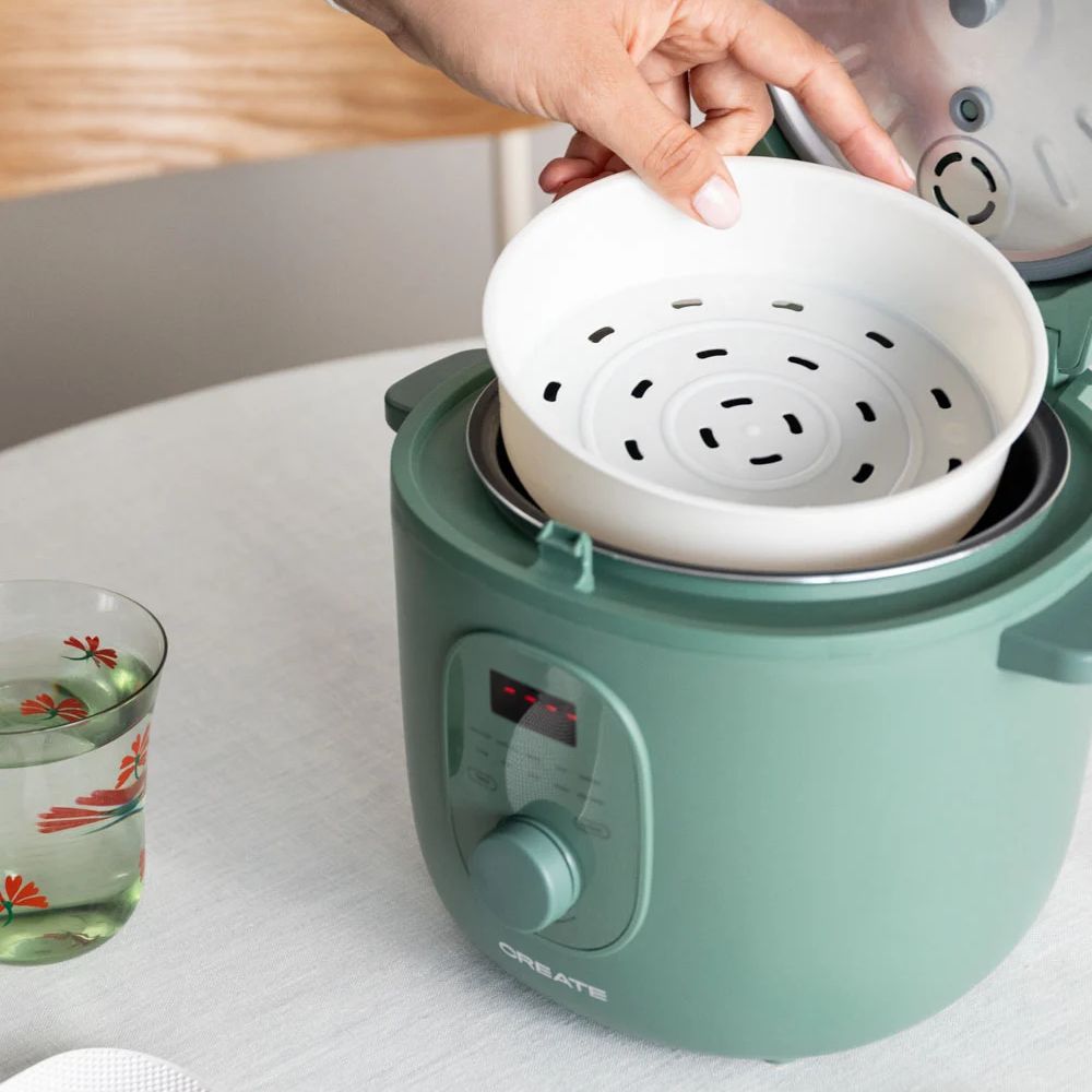 Мултикукър Retro CREATE, Rice Cooker Studio, капацитет 2 литра/8 порции ...