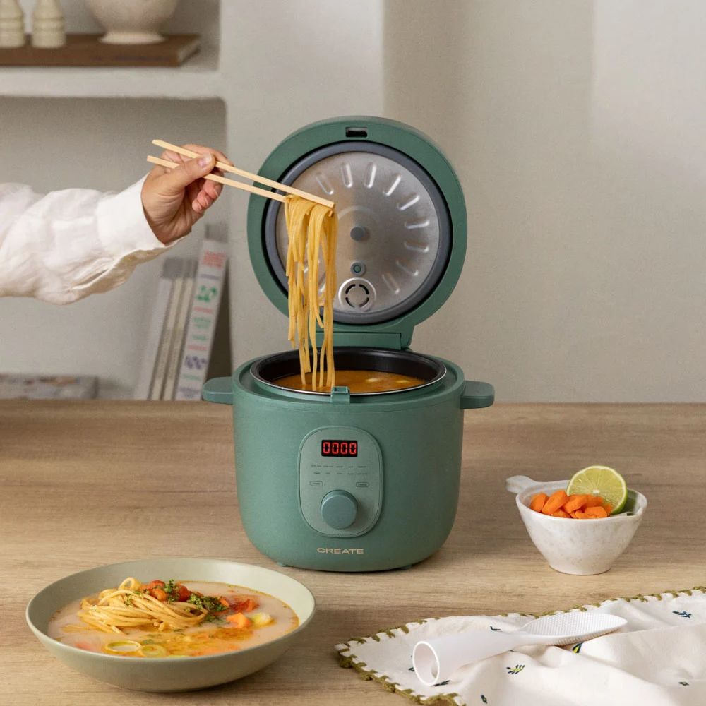 Мултикукър Retro CREATE, Rice Cooker Studio, капацитет 2 литра/8 порции ...