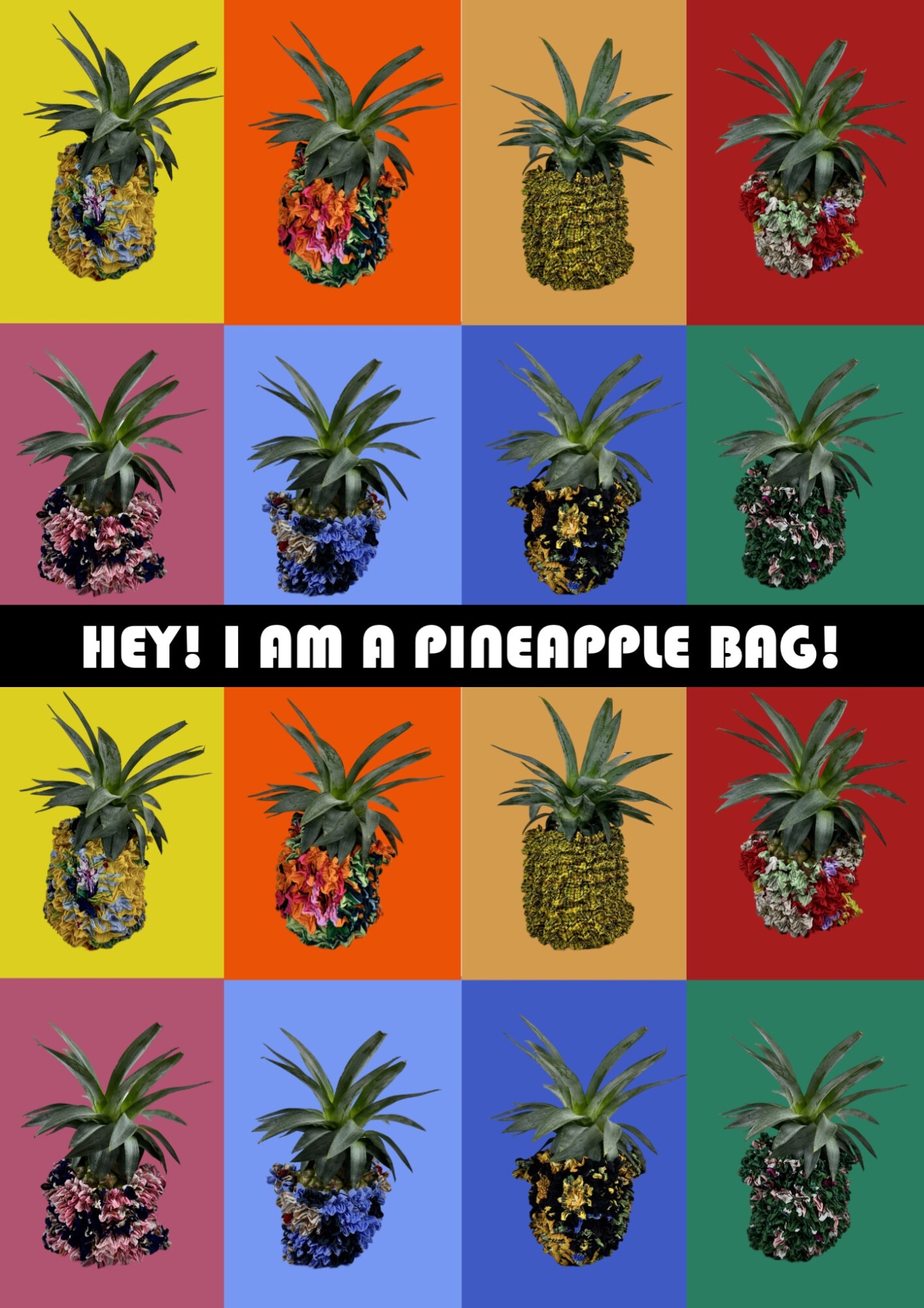 Geanta plisata, Seria de picturi celebre in lume, De la beton la seria ...