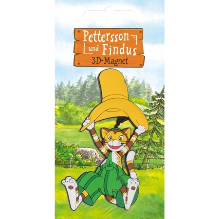 Magnet 3D Pettson si Findus, Findus cu palarie - eMAG.ro