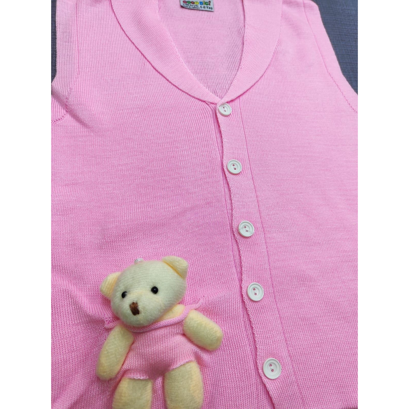 Vesta din tricot pentru fete, Roz - eMAG.ro