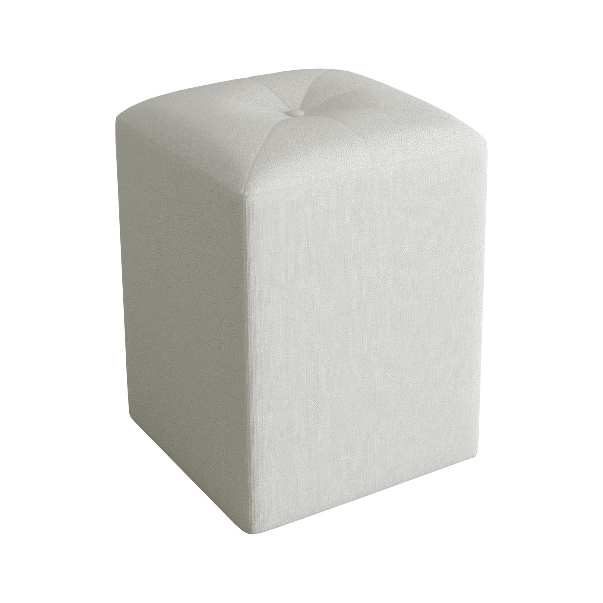 Taburet Tapitat haaus Talin, Crem, Stofa, L 35 x l 35 x H 45 cm - eMAG.ro