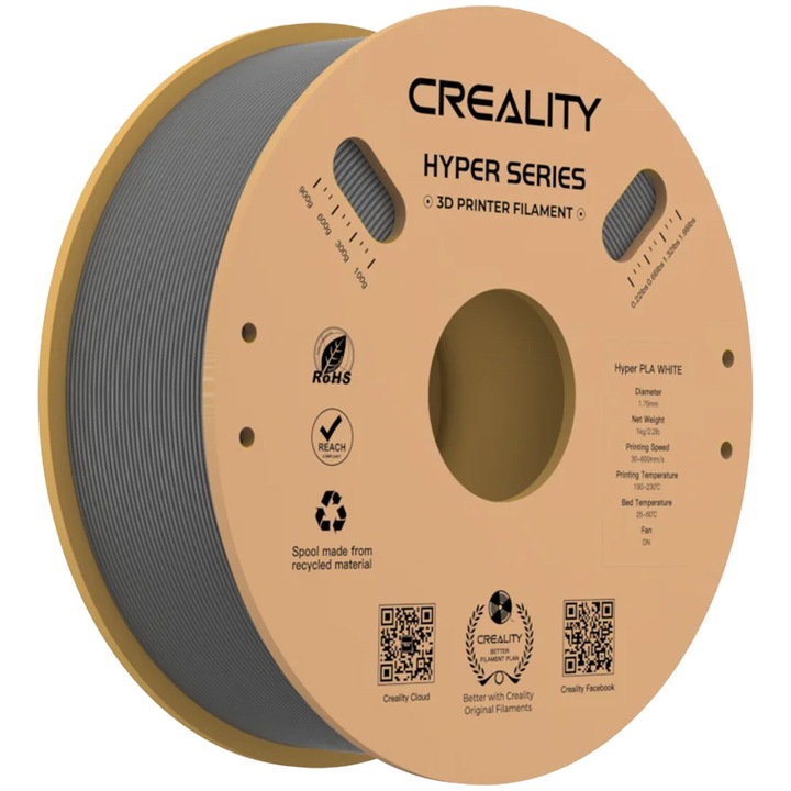 Filament 3D Creality HYPER-PLA GREY - eMAG.ro