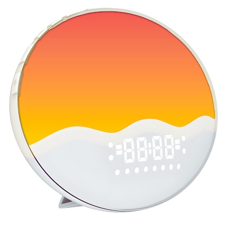 Radio cu ceas GALAXIA® FM, LED, trezire usoara, lumina de la miezul ...