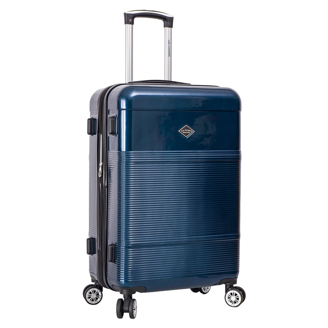 Troler mediu extensibil Lee Cooper LC32203, policarbonat, 4 roti duble ...