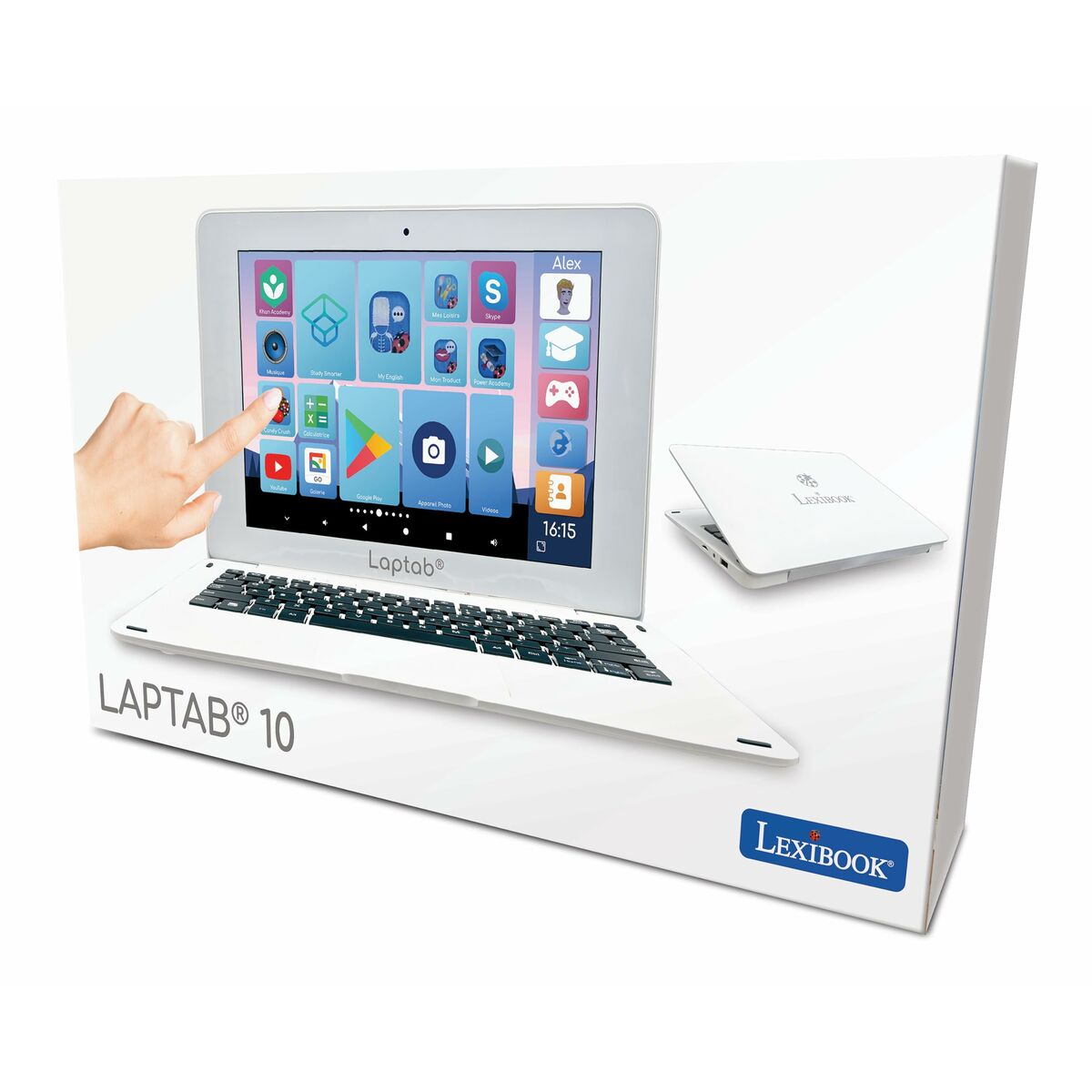 Laptop pentru copii Lexibook Laptab, 10.1 inch, Full HD, 4GB RAM, USB-C ...