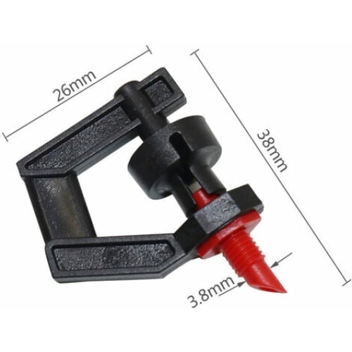 Set 20 aspersoare irigatii gradina, Pulverizare 360 grade, Raza 2.8-4 m ...