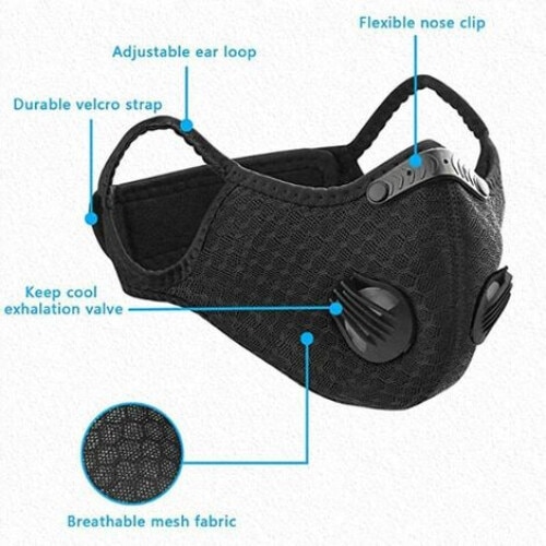 Masca de protectie reutilizabila cu filtru carbon activ, design ...