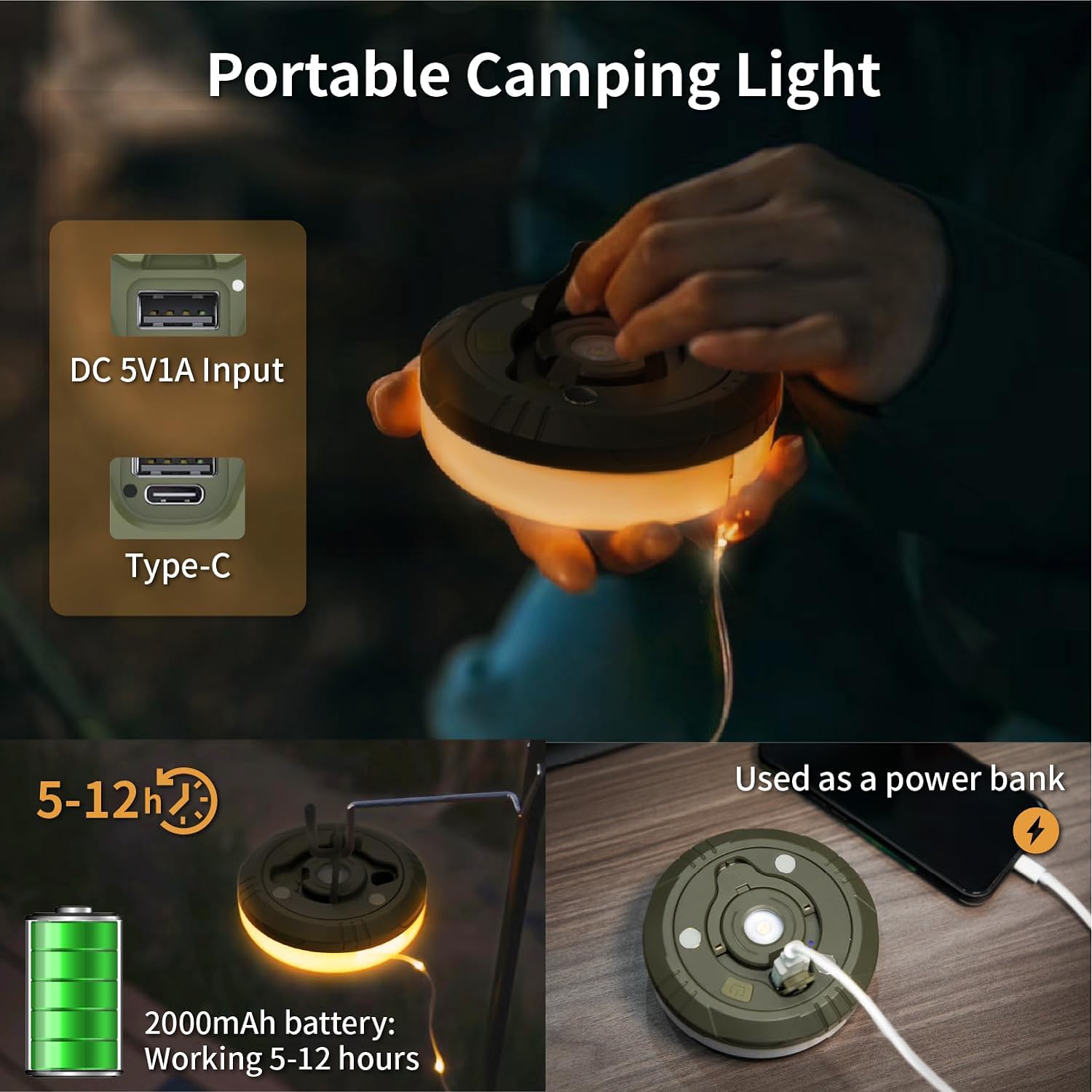 Lampa camping LED - eMAG.ro