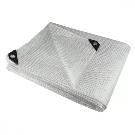 DEDRA Ponyva 2x3 m, 100g/m2 átlátszó, megerősített, mosható, vízálló, 1 ...