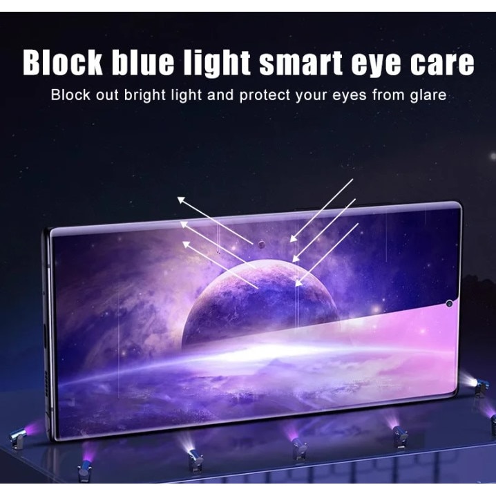 Folie protectie ecran din Hidrogel Premium, Anti Blue-Ray, Compatibila ...