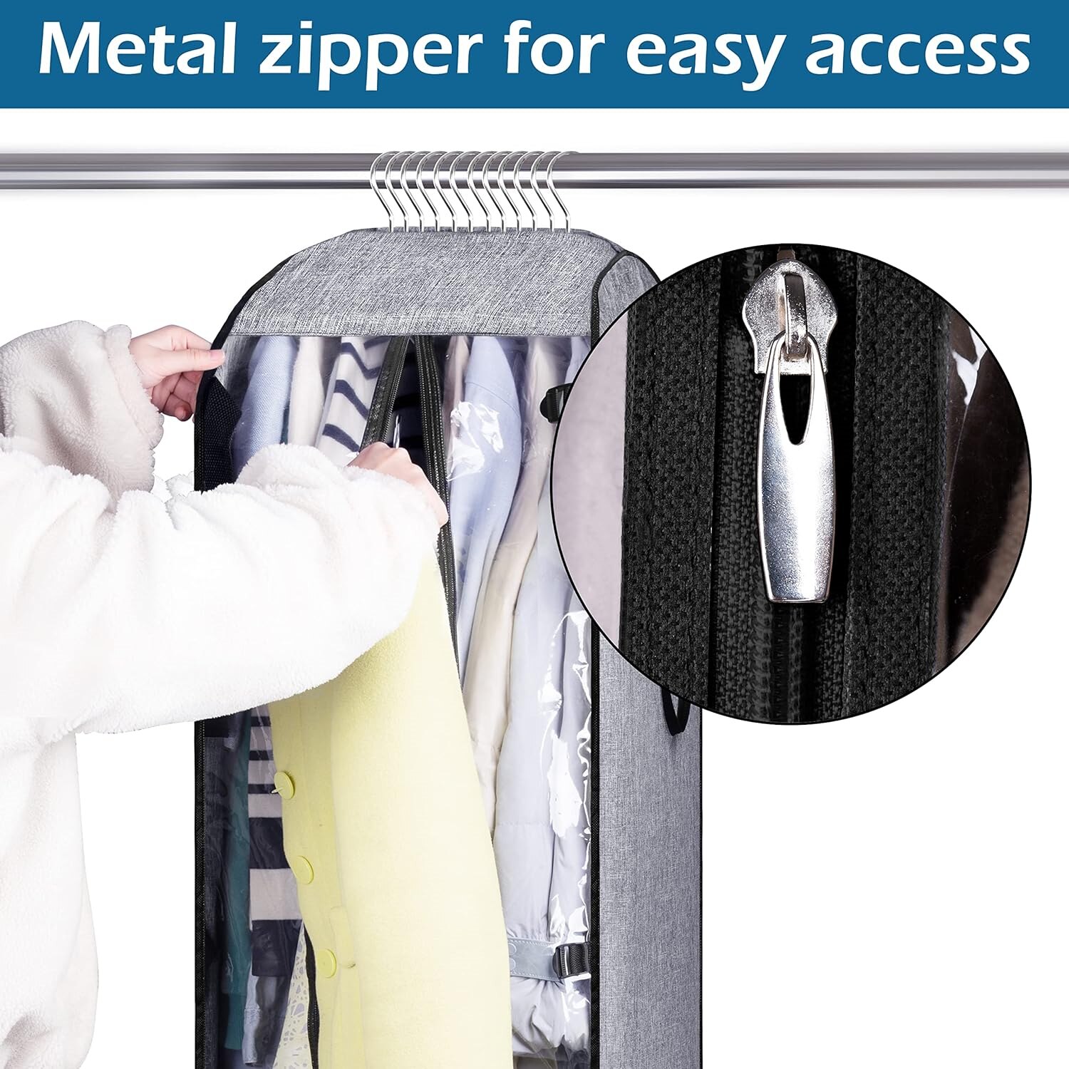 Husa Impermeabila Pentru Protectie Haine In Dulap/Dressing, XINLOSHU ...