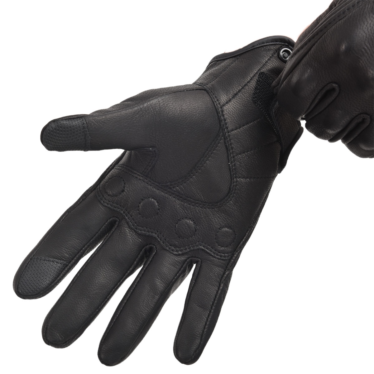 Manusi de motocicleta cu ecran tactil, Piele naturala, Sibewora, XL ...