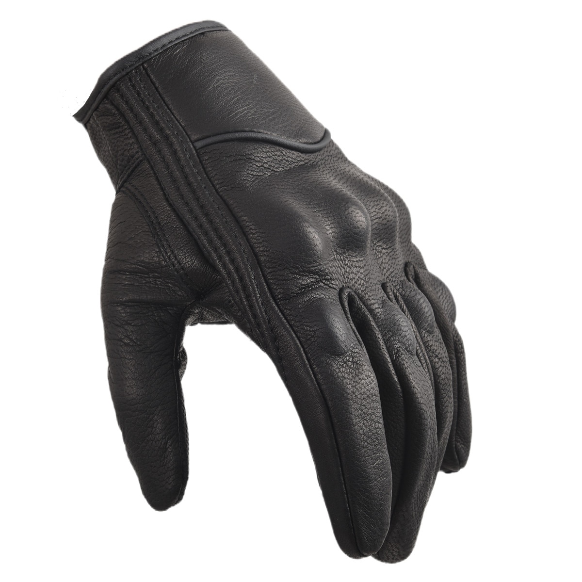 Manusi de motocicleta cu ecran tactil, Piele naturala, Sibewora, XL ...