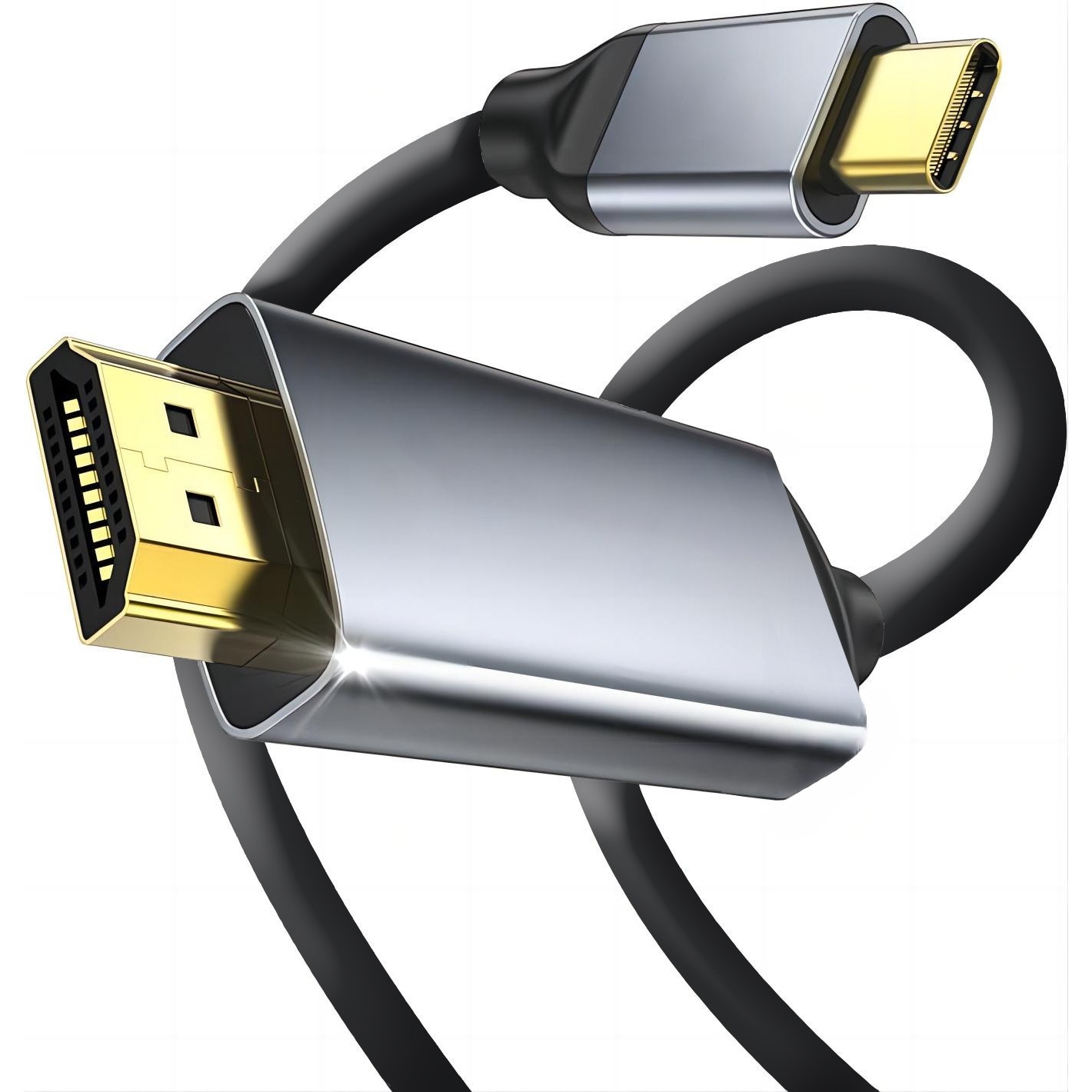 Cablu USBC HDMI, 4K 60Hz, 1.8m, USB 3.1 Type C Thunderbolt 3 la HDMI ...