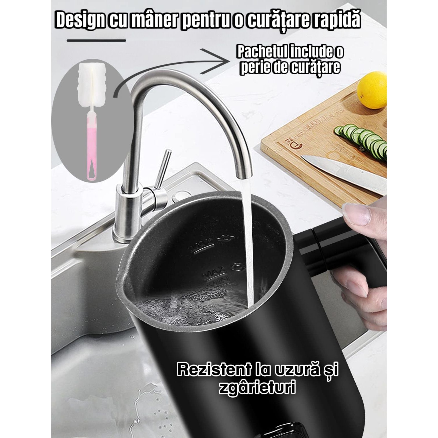 Aparat pentru Spuma de Lapte 4 in 1, Infiniteea™, 4 Functii, Spuma ...