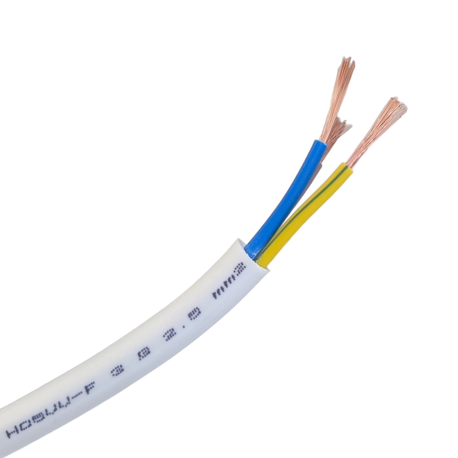 Cablu PROFI electric litat MYYM 3X2.5 Alb - CCA / (H05VV-F) Tensiune 300/500V - COBI SMART ...