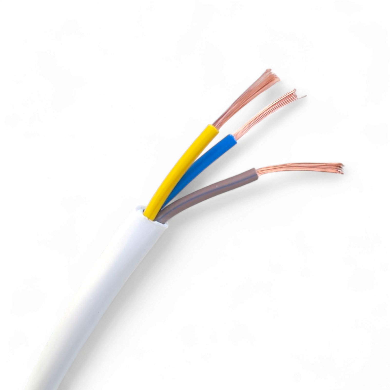 Cablu PROFI electric litat MYYM 3X2.5 Alb - CCA / (H05VV-F) Tensiune 300/500V - COBI SMART ...