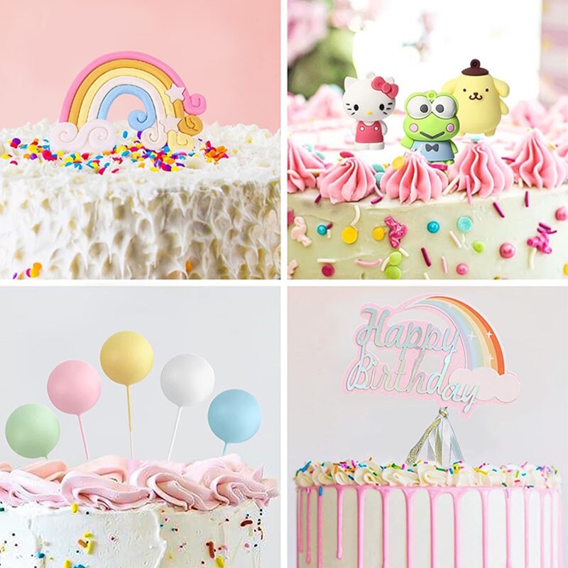 Set Accesorii Tort, Rqiurpn, set 18 piese, Tematica Kitty, Multicolor ...