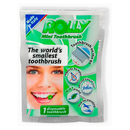 Periuta Dinti Mini Rolly Brush, Unica Folosinta, Aroma Menta - eMAG.ro