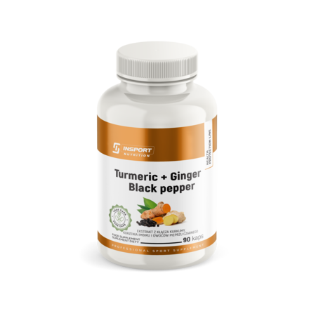 Supliment alimentar, Turmeric + Ghimbir + Piper negru, INSPORT ...