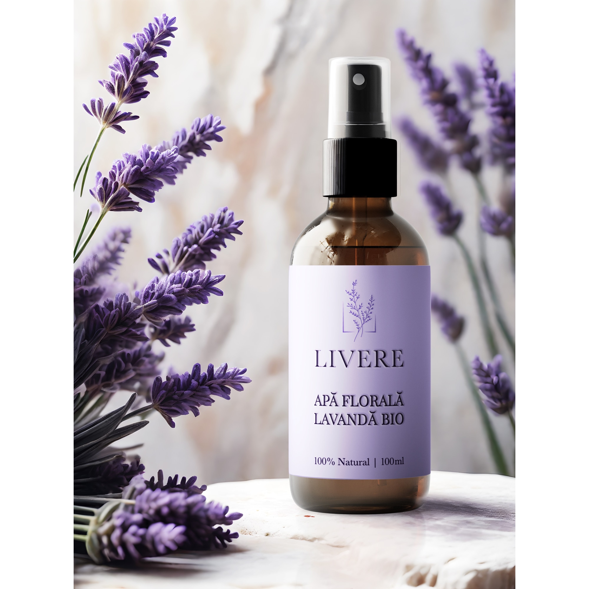 Apa florala de lavanda bio LIVERE, 100 ml - eMAG.ro