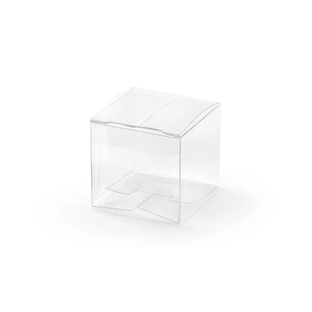 Set 20 cutii transparente, pentru cadouri, 7x6.6x3.7cm, din PVC - eMAG.ro