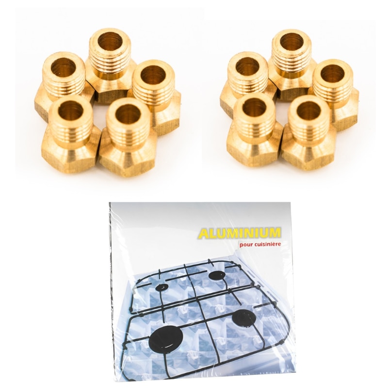 Set 10 duze aragaz, filet 8, pas 1, conversie butelie-gaz metan+folie ...