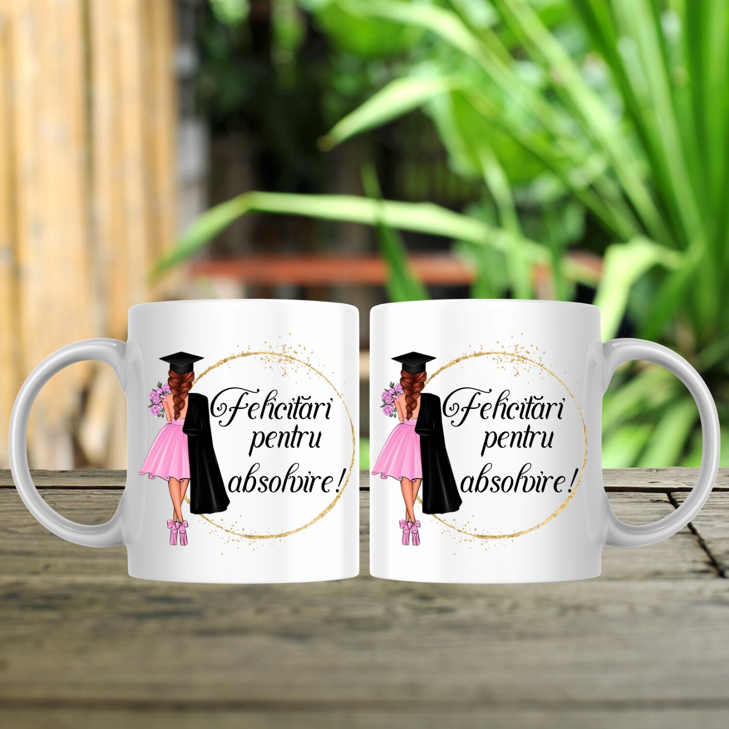 Cana personalizata - Felicitari pentru absolvire!, alba, 330 ml - eMAG.ro