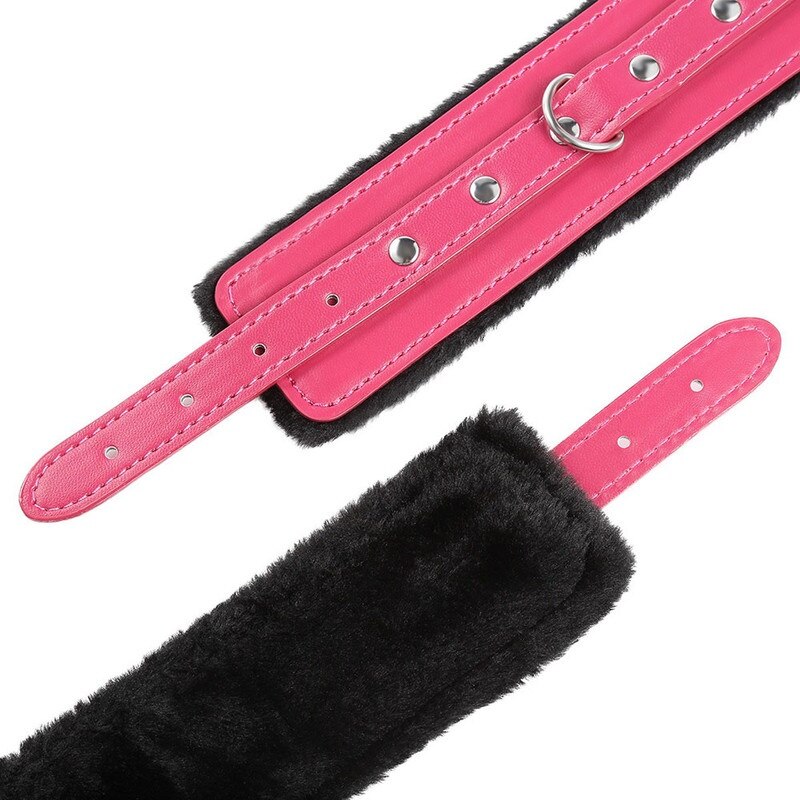 Set catuse BDSM, Ajustabile, Roz Hello Kitty, 21-27.5cm - eMAG.ro