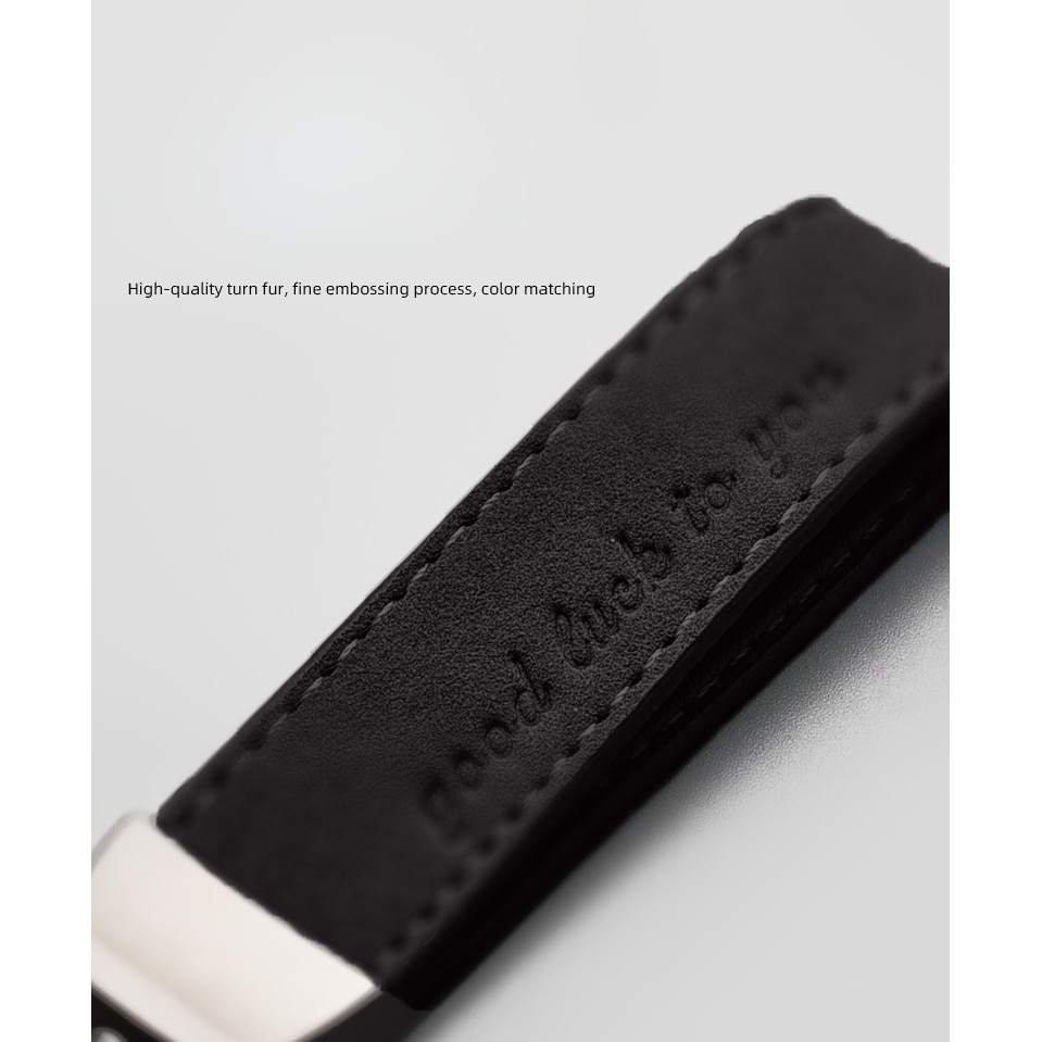 Breloc chei Piele de caprioara si otel zincat, Alcantara Acelasi ...